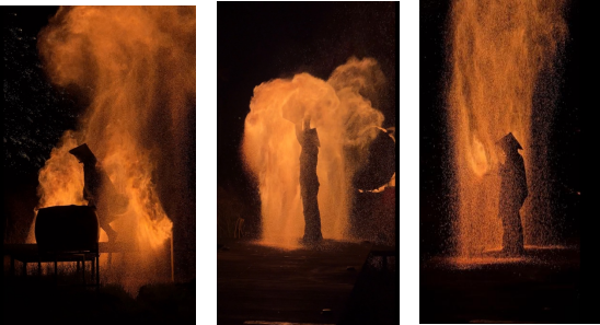 A splendid cast iron flower performance